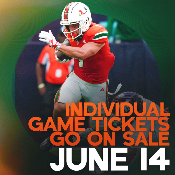 Football Individual Game Ticket Interest | Miami Hurricanes